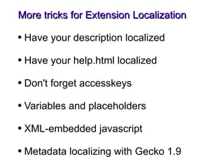 Localization Matters | ODP | Computing | Technology & Computing