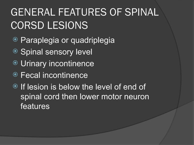 LOCALIZATION OFCENTRAL NERVOUS SYSTEM LESIONS | PPT