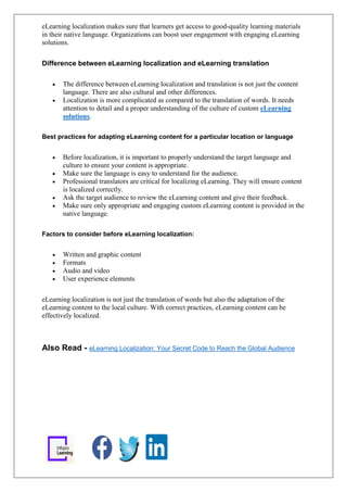 Localization of eLearning Solutions | PDF | Technology & Computing