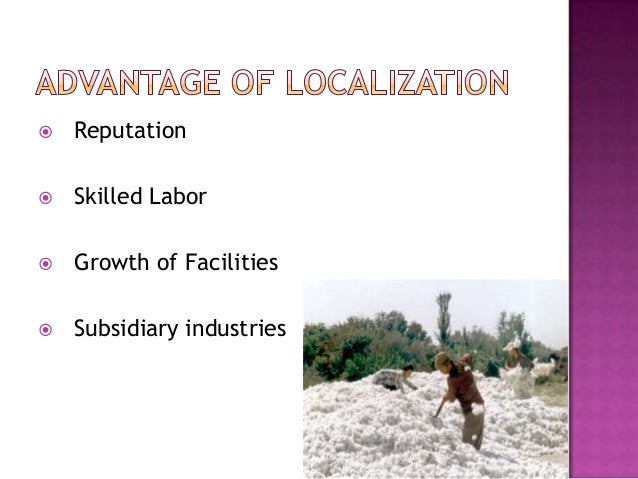 Localization of industry
