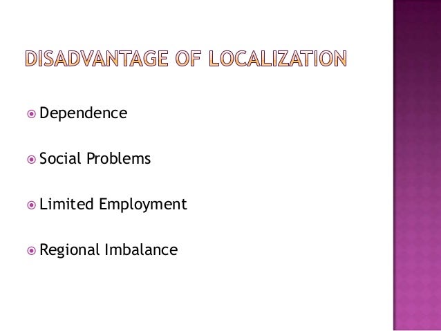 Localization of industry
