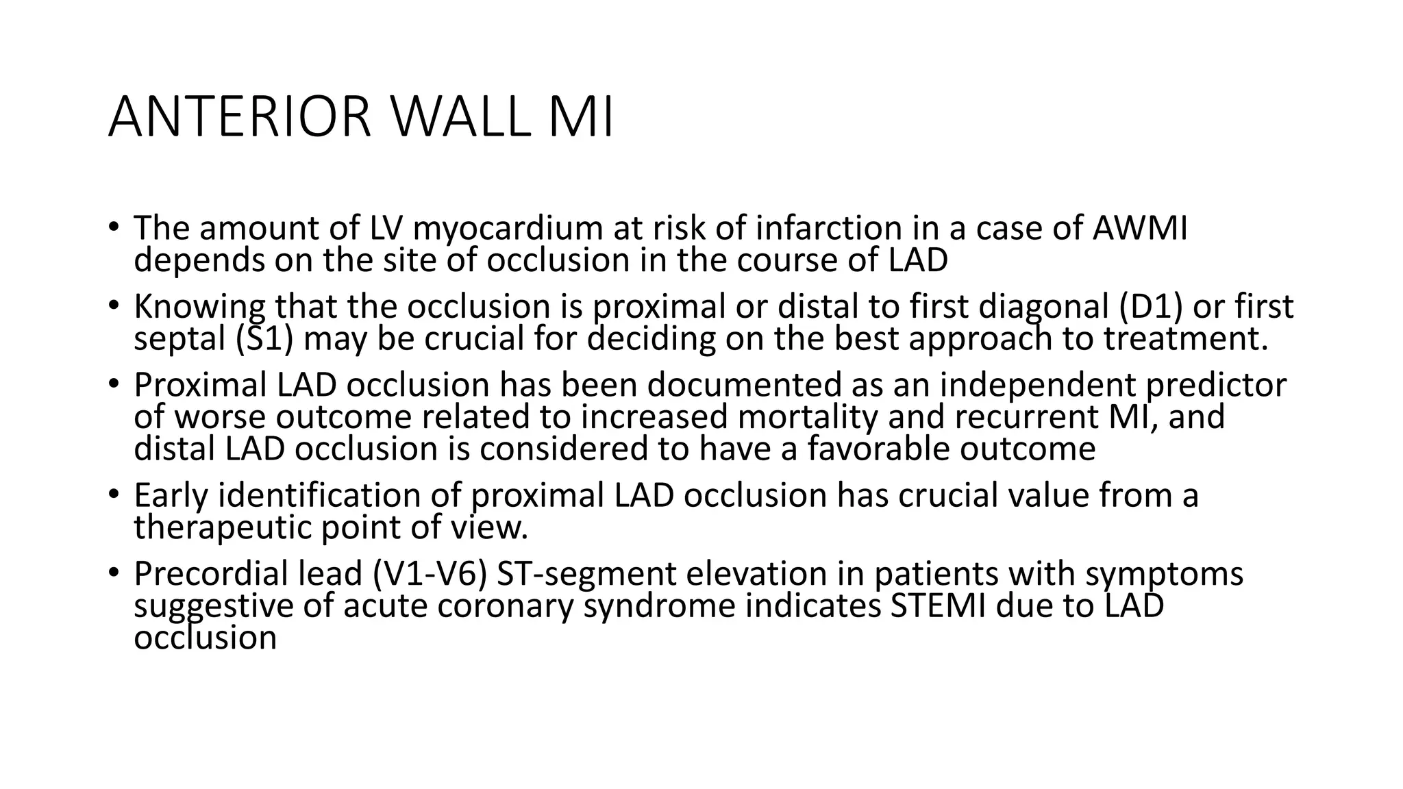 LOCALIZATION OF INFARCT RELATED CORONARY ARTERIES.pptx | Heart and ...