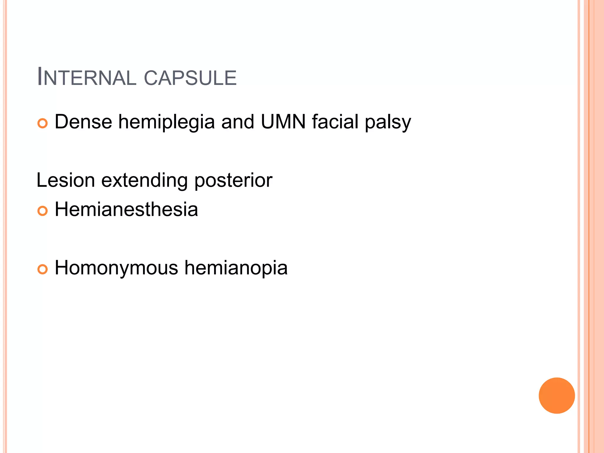 Localization of lesion in hemiplegia | PPTX