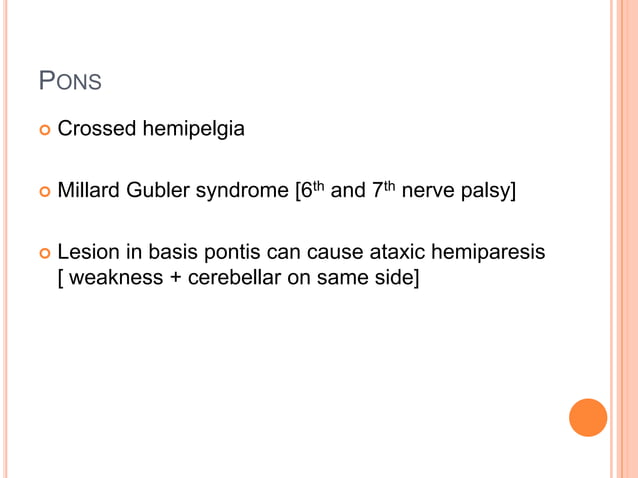 Localization of lesion in hemiplegia | PPTX