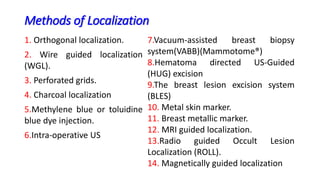 Localization of non palpable breast tumor for surgery | PPTX