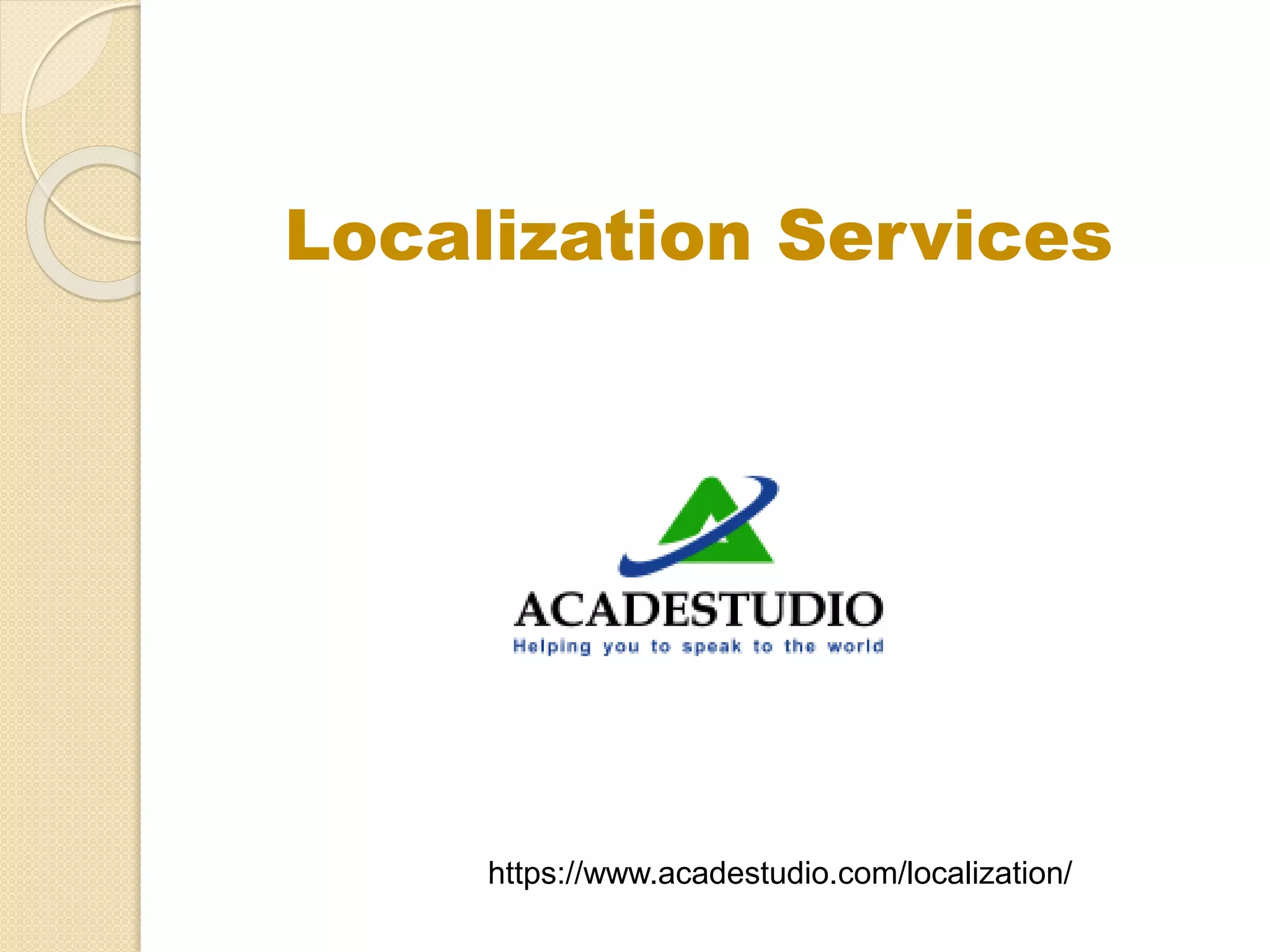Localization services | PDF