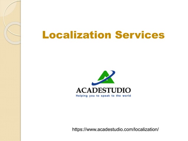 Localization services | PPT