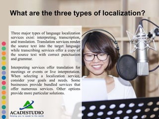 What is a localization service provider? | PPT