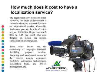 What is a localization service provider? | PPT | Free Download