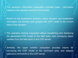 Localization services for online common operational picture and ...
