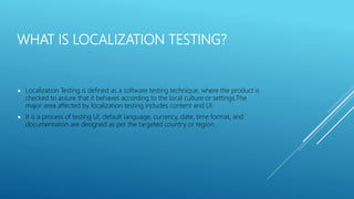 Localization testing | PPTX