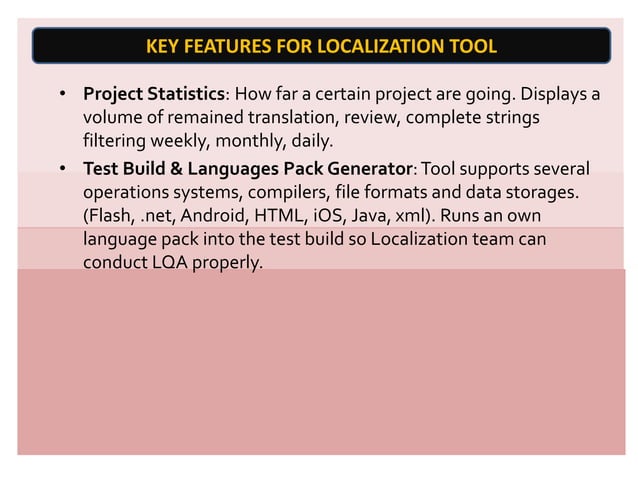 Process, Tool, Localization, Successful | PPT