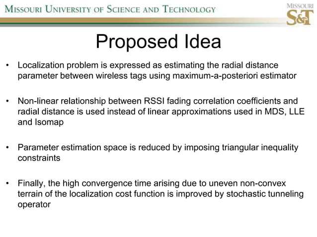 Localization of Objects using Stochastic Tunneling | PPTX | Internet of Things | Internet
