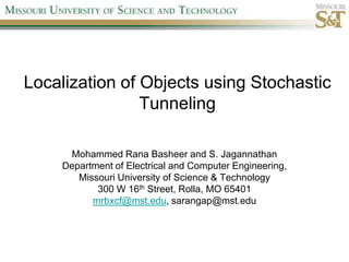 Localization of Objects using Stochastic Tunneling | PPT