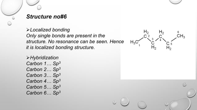 Localized and delocalized structures with carbon hybridization in them ...