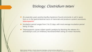 Localized Tetanus | PPT