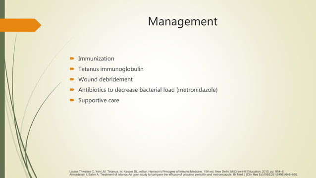 Localized Tetanus | PPT