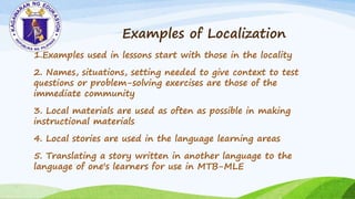 Localizing and indigenizing | PPTX