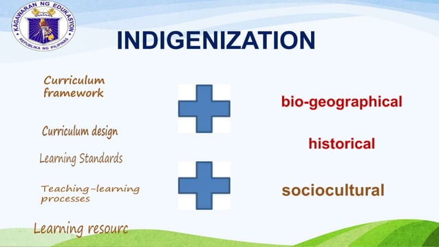 Localizing and indigenizing | PPTX | Educational Assessment | Education