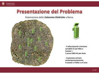 Localizzazione delle colonnine per la ricarica dei veicoli elettrici a ...