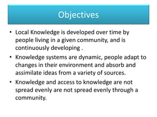 Local Knowledge | PPT