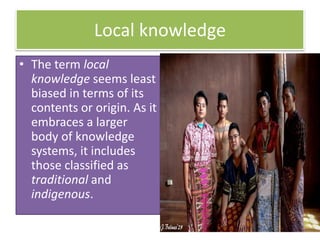 Local Knowledge | PPT
