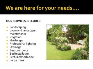 Local landscaping services | PPTX