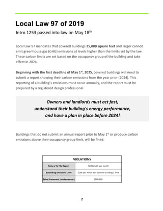 NYC Local Law 97 Case Studies | PDF