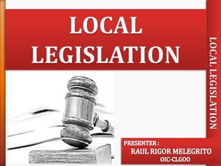 Local Legislation | PPTX