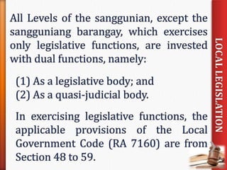 Local Legislation | PPTX