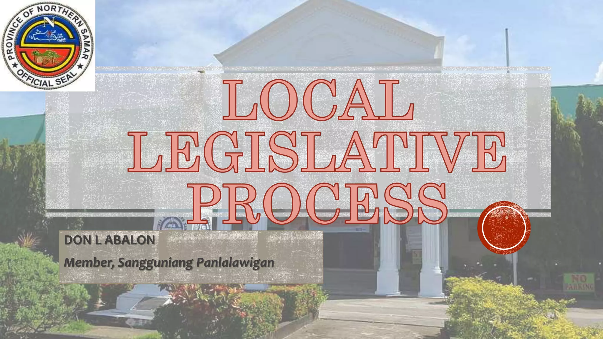 LOCAL LEGISLATION plan.pptx