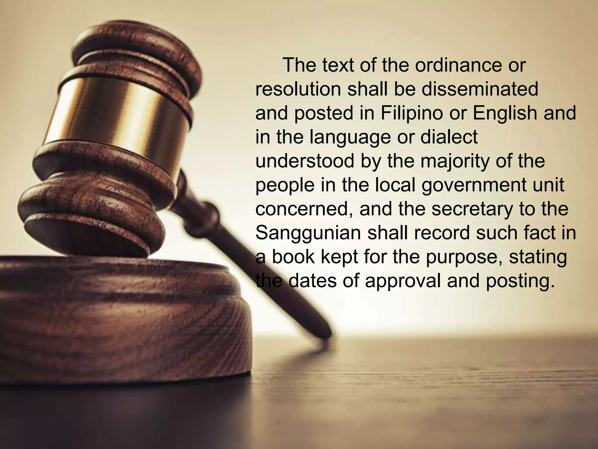 Local Legislative Process | PPTX