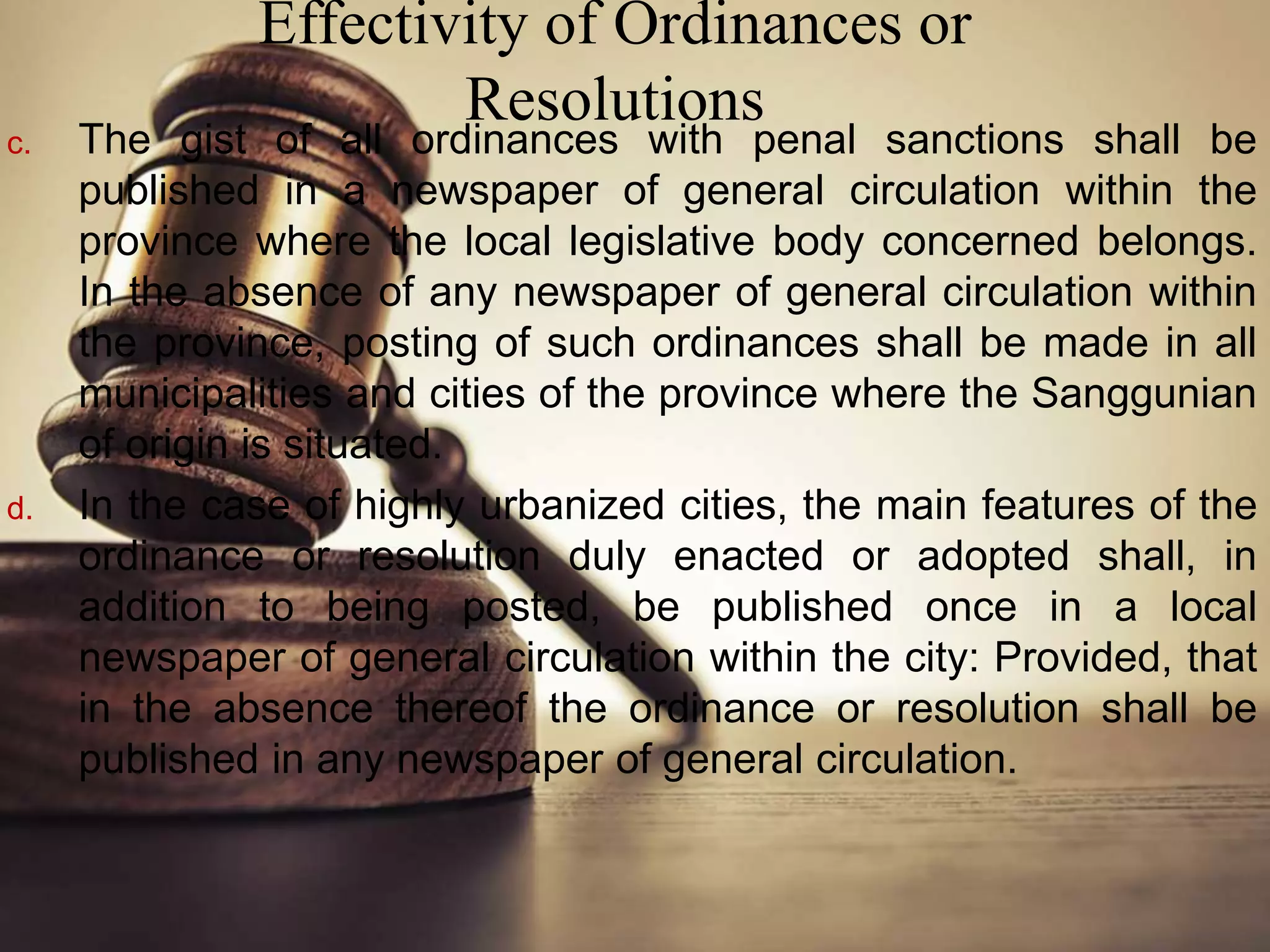 Local Legislative Process | PPTX