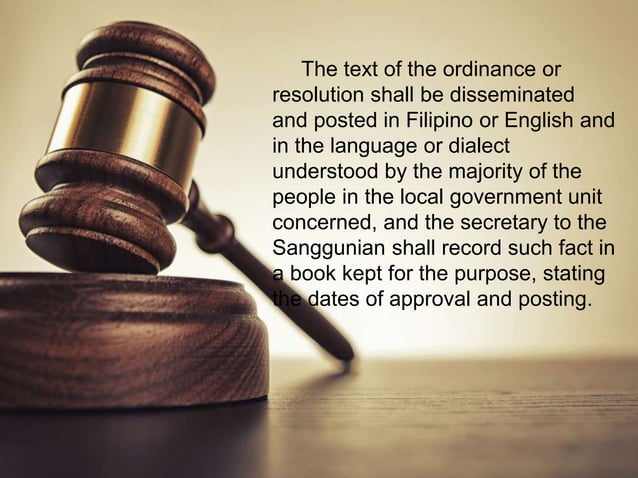 Local Legislative Process | PPTX