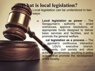 Local Legislative Process | PPTX