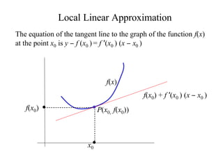 Local Linear Approximation | Ppt