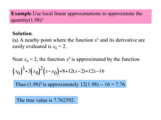 Local linear approximation | PDF