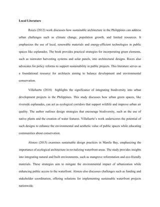 Proposed esplanade development local literature | DOCX