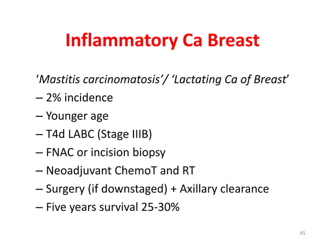 Locally advanced breast cancer | PPTX | Cancer | Diseases and Conditions