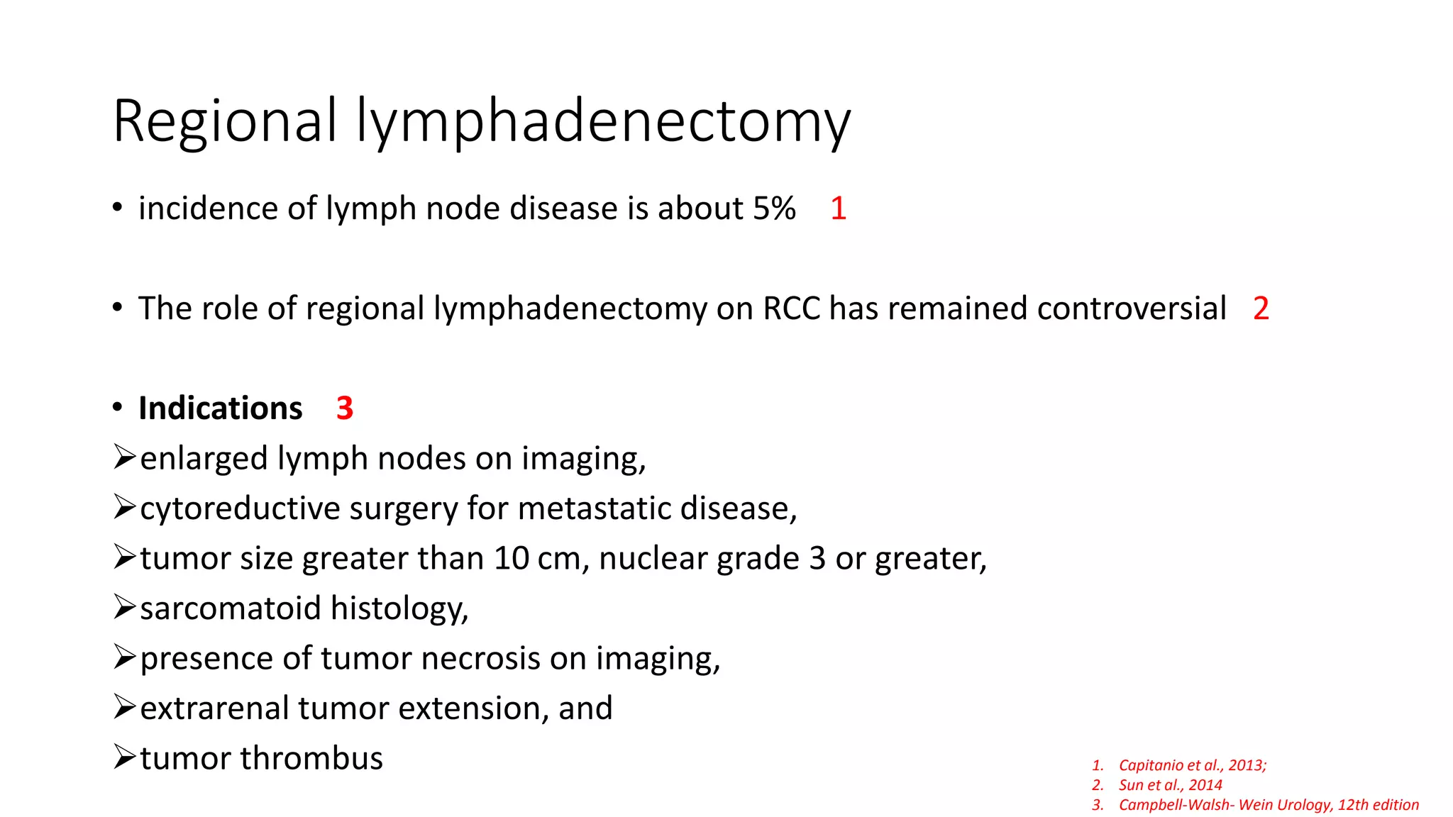 Locally advanced renal cell carcinoma RCC | PPTX