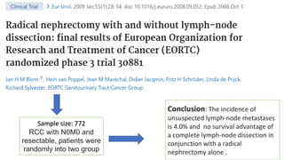 Locally advanced renal cell carcinoma RCC | PPTX