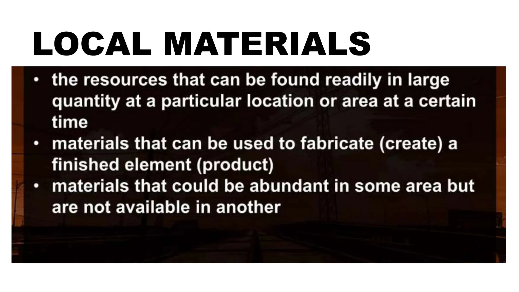 LOCAL MATERIALS USED IN CONTEMPORARY ARTS | PPTX