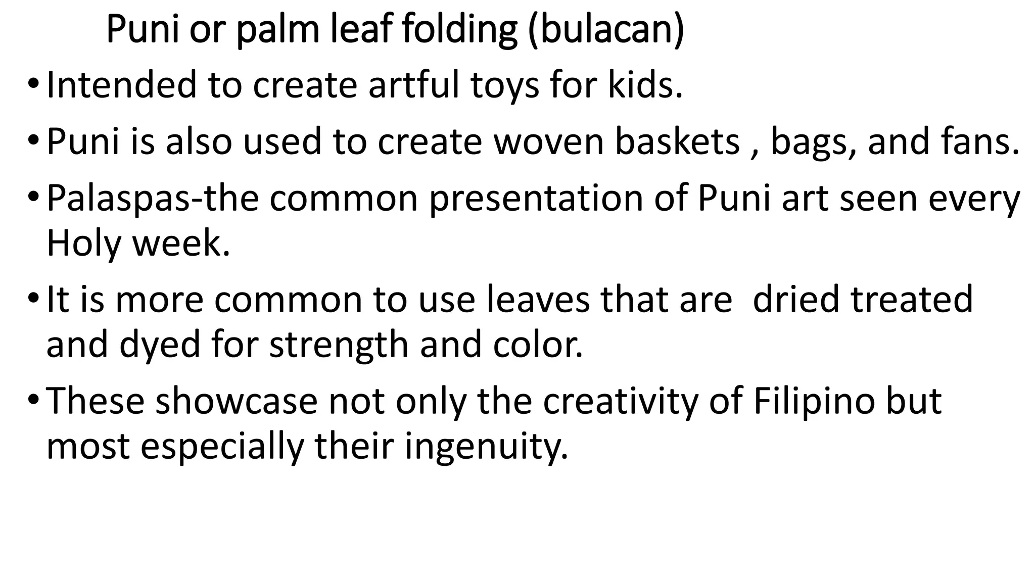 LOCAL MATERIALS USED IN CONTEMPORARY ARTS | PPTX