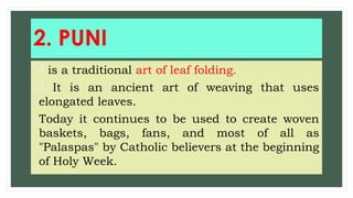 LOCAL MATERIALS AND TECHNIQUE.pptx senior | PPTX