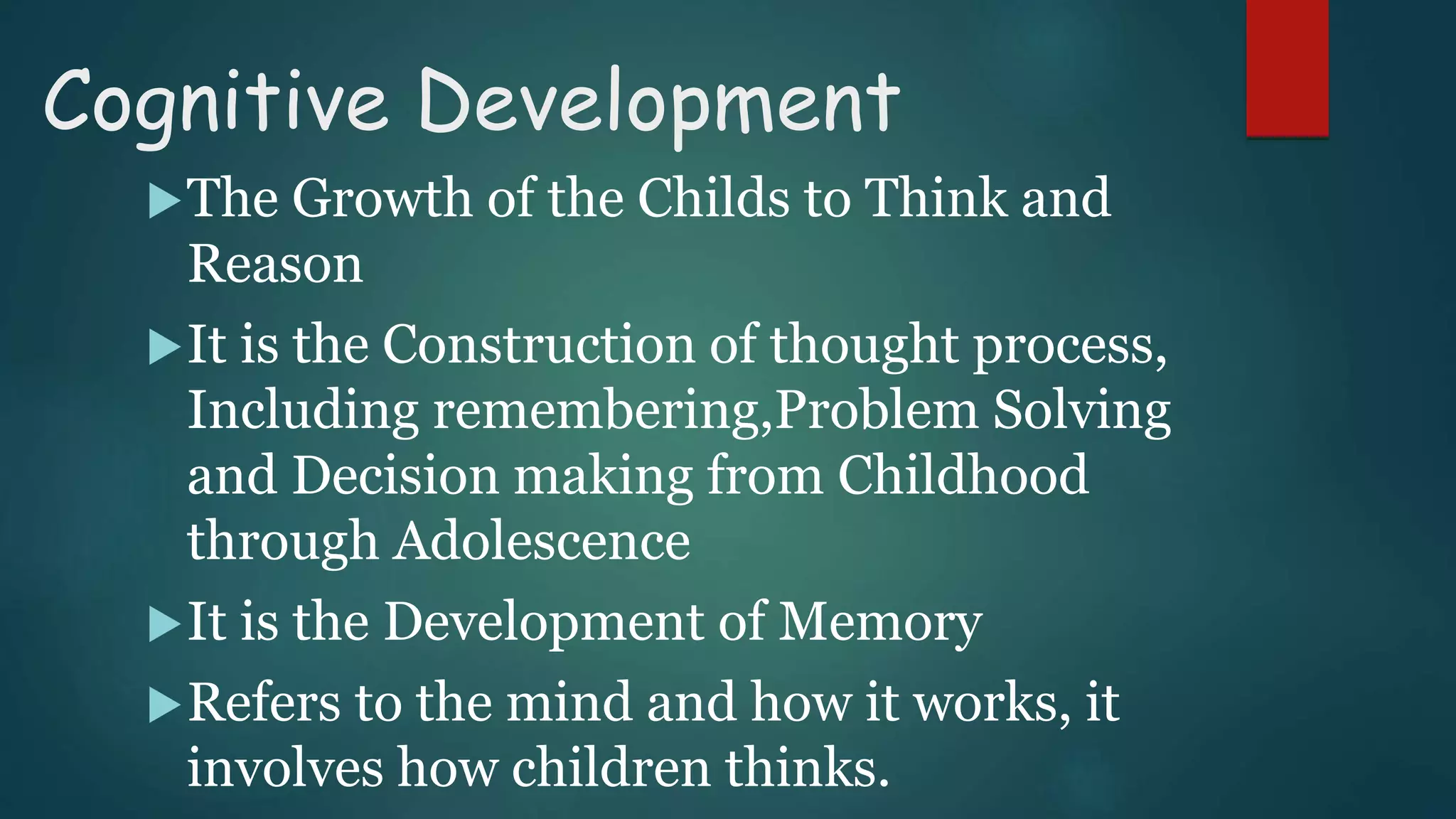 Jean Piaget: Cognitive development Theory. stages of cognitive ...