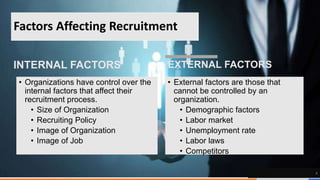 Recruitment and selection | PPTX