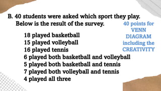Probability Performance task - Mathematics 10 | PPTX | Food & Drink