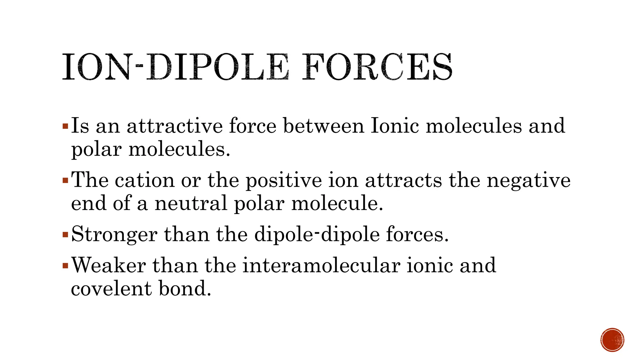 InterMolecular forces lesson ppt physical science | PPTX