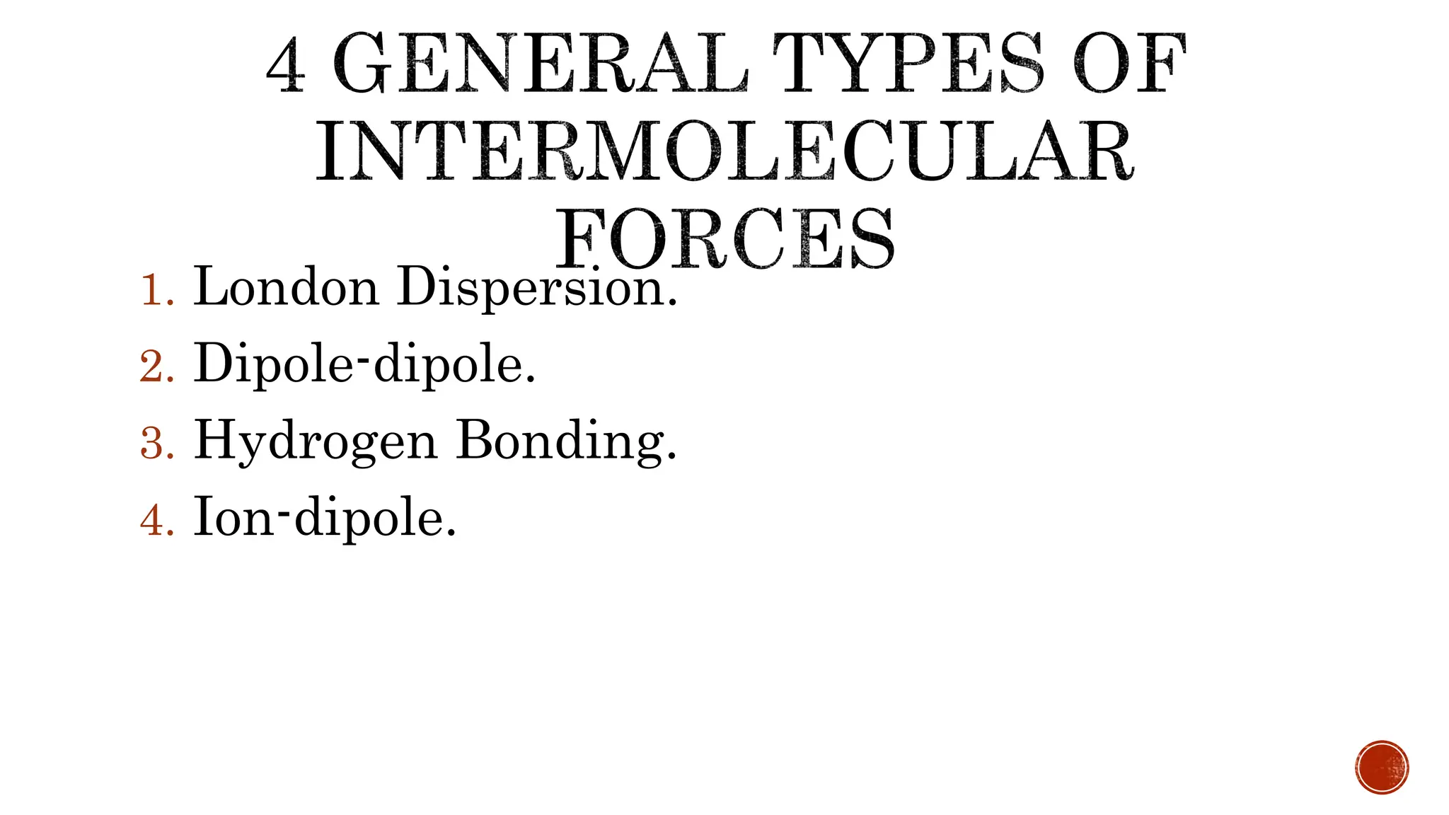 InterMolecular forces lesson ppt physical science | PPTX