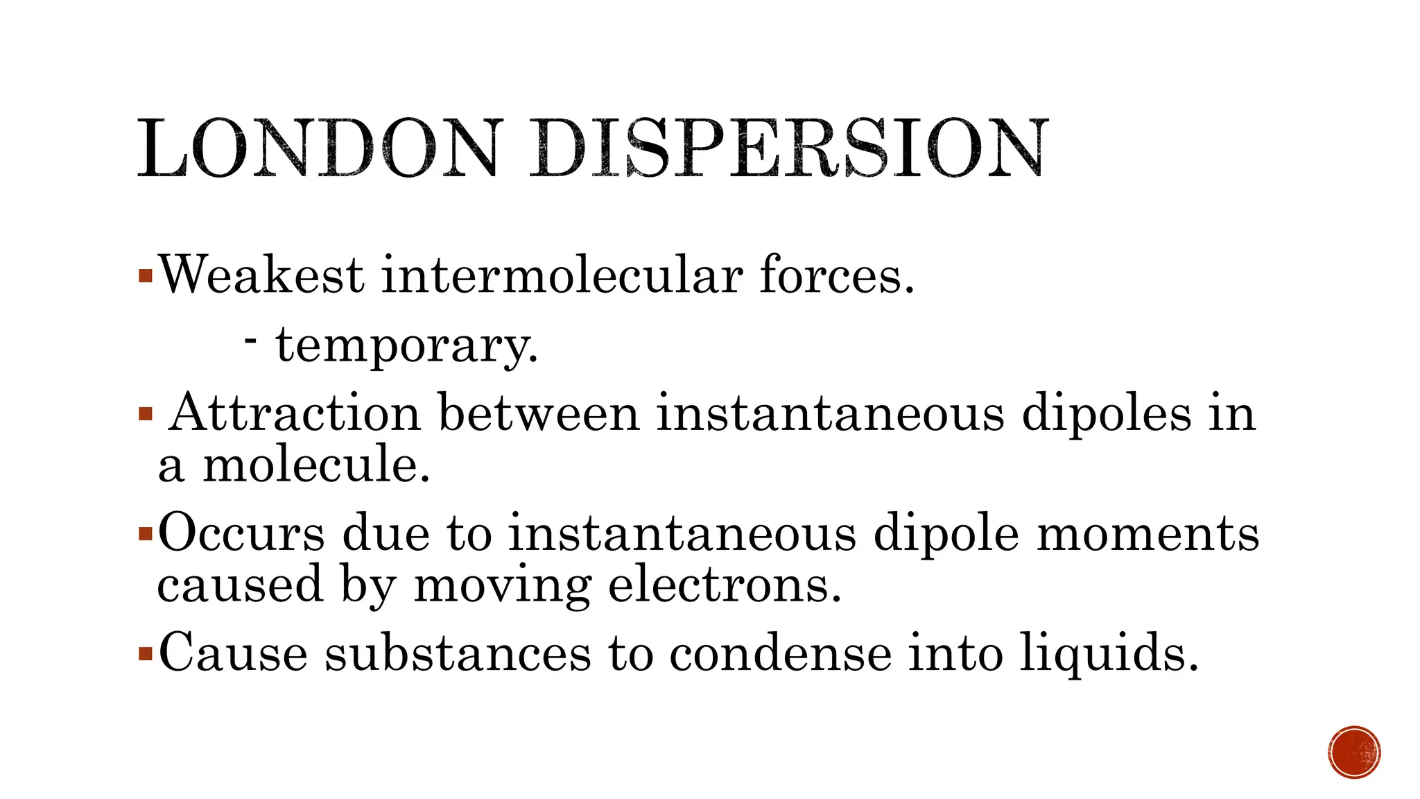 InterMolecular forces lesson ppt physical science | PPTX